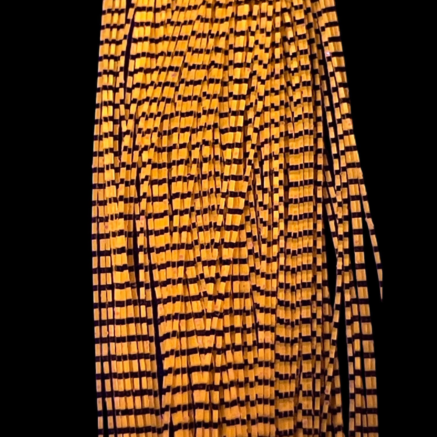 SiliLegs Grizzly Fl Shrimp Pink & Gold Flake for Fly Tying